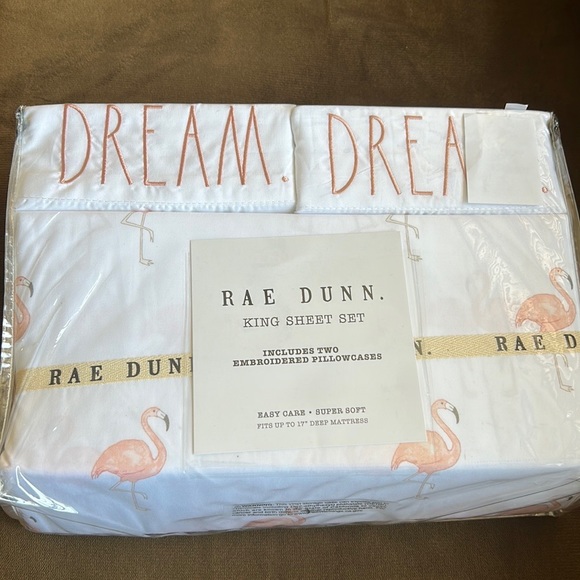 Rae Dunn | Bedding | New Rae Dunn 4 Piece Set King Size Sheet Set Dream ...
